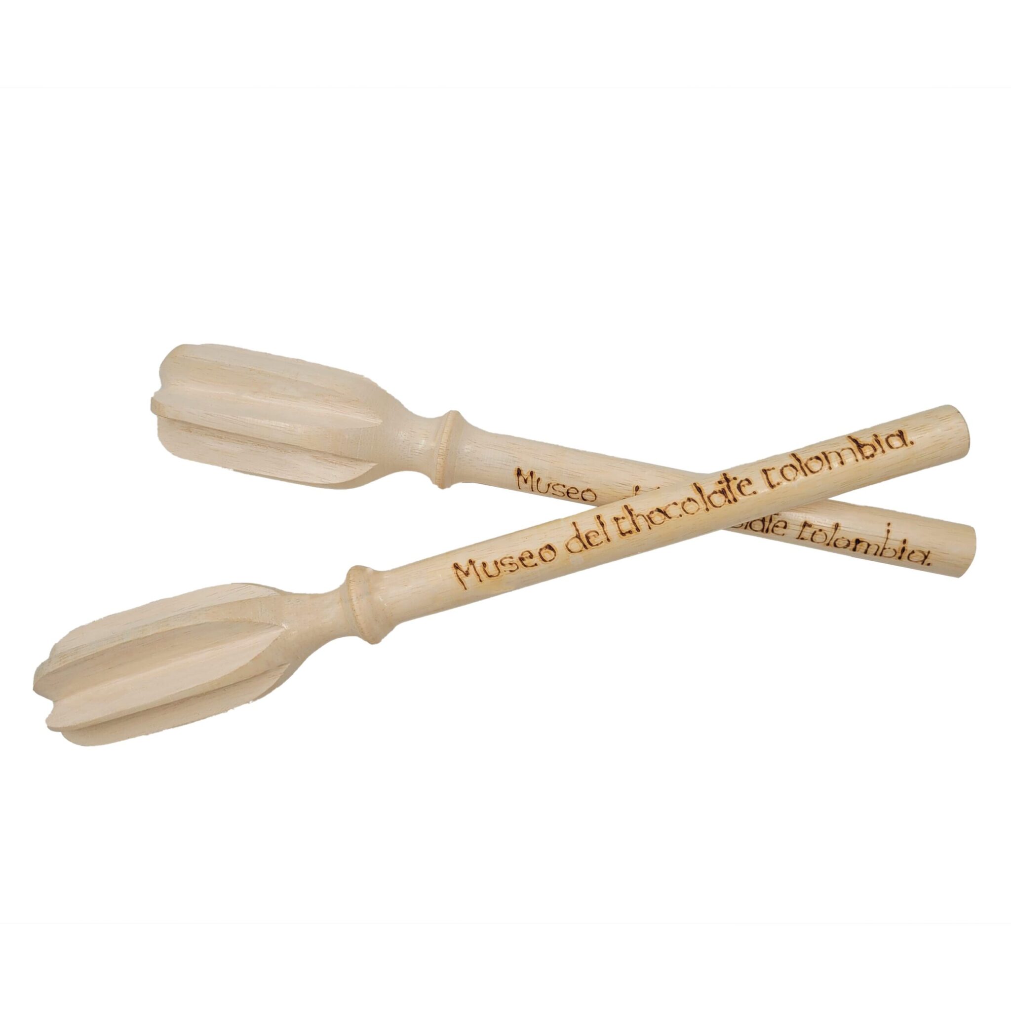 Molinillo chocolatero en madera - Museo del chocolate